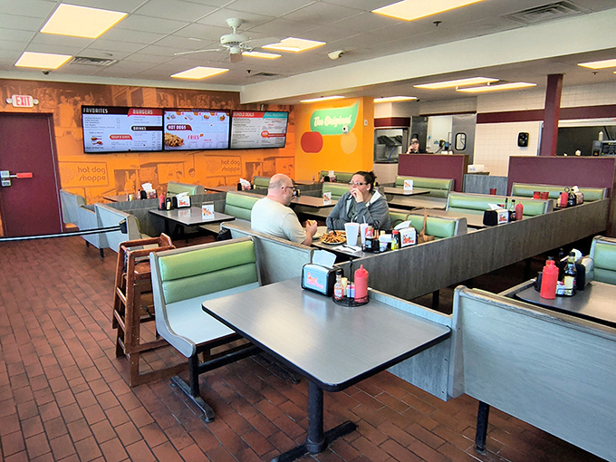 The mint green booths aren't just seating &ndash; they're time machines to when comfort food came with a side of community conversation.