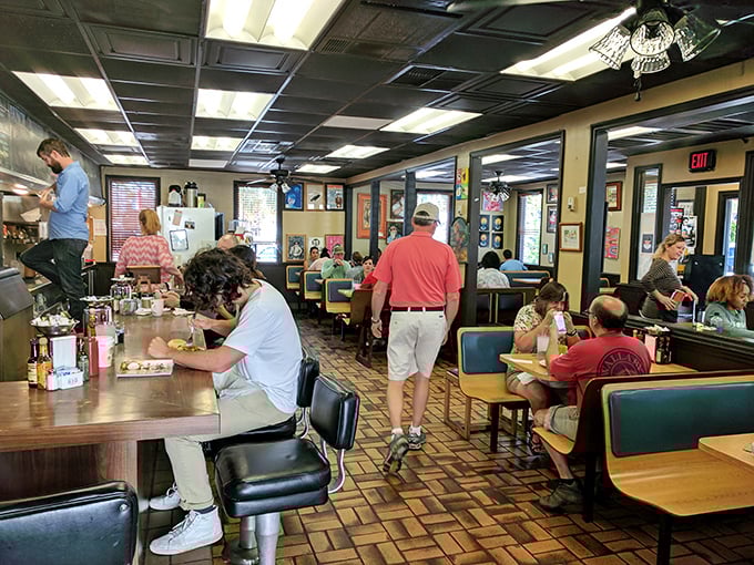 Step inside where comfort meets community, and every booth tells a story of satisfied appetites.