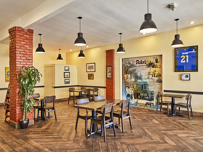 Inside, herringbone floors and exposed brick create the perfect backdrop for soul food magic. No pretension, just a promise of deliciousness.