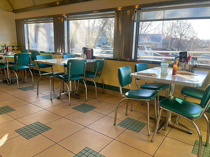 Step inside and time travel to when booths were turquoise, chrome was king, and nobody photographed their food before eating it.