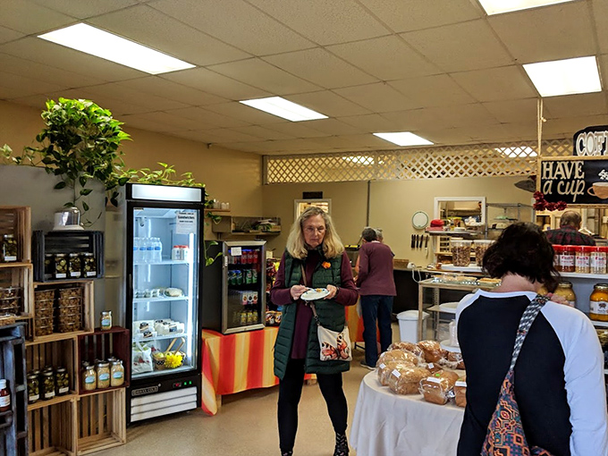 Inside, the bakery buzzes with the kind of authentic energy that no corporate chain could ever manufacture. This is where carb-lovers find their tribe.