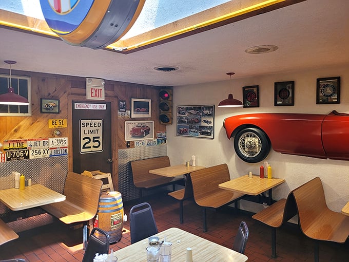 Where classic cars meet classic dining. This isn't retro by design&mdash;it's authentic Americana preserved like a time capsule with fries on the side.