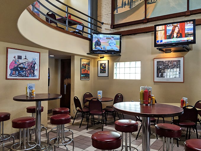 A surprising architectural twist awaits inside with this circular, two-story space that feels like Wisconsin's answer to the Guggenheim, only with better food options.