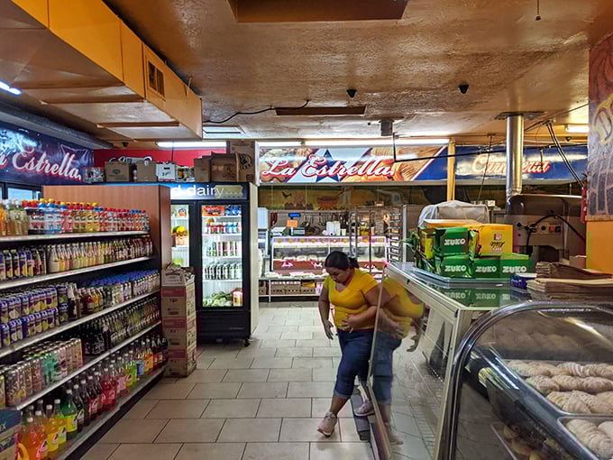 Inside, the market buzzes with activity as shelves burst with colorful Mexican products. This isn't just shopping&mdash;it's a cultural immersion without needing your passport.