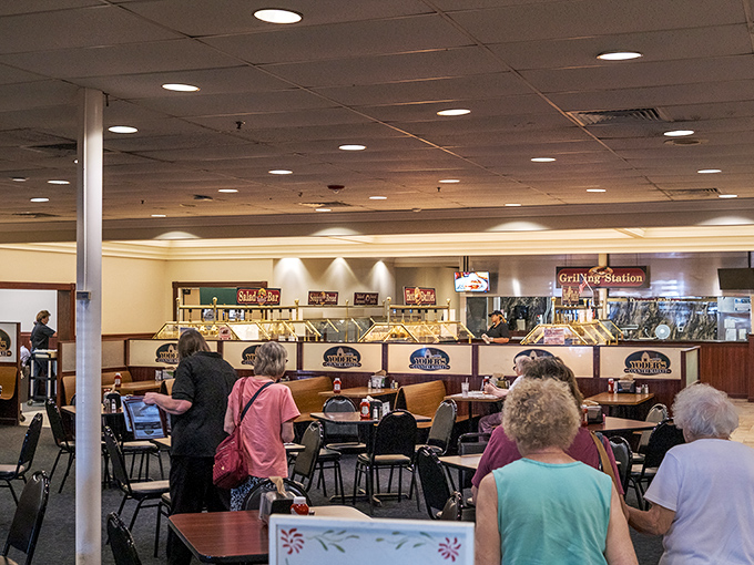 Inside, the buffet stations beckon with homestyle offerings. No fancy lighting or pretentious decor&mdash;just the promise of honest-to-goodness Pennsylvania Dutch cooking.