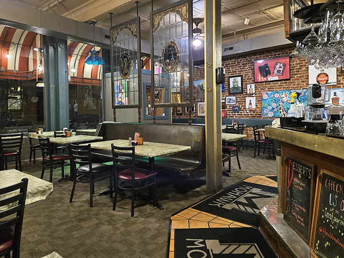 Where exposed brick meets stained glass, The Old Mohawk's interior feels like stepping into your favorite uncle's living room&mdash;if he were an exceptional cook.