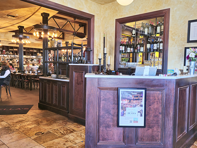 Step inside and the warm, textured walls and rich wood accents immediately transport you to Italy&mdash;no passport required.