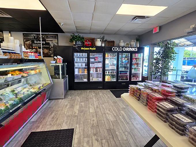 Behind every great bagel shop is a well-stocked deli case and cold drinks waiting to rescue you from the Florida heat. This is where breakfast dreams begin their journey.
