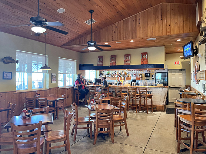 The warm wood-paneled interior feels like the coastal Florida version of Cheers&mdash;where everybody might not know your name, but they'll treat you like family anyway.