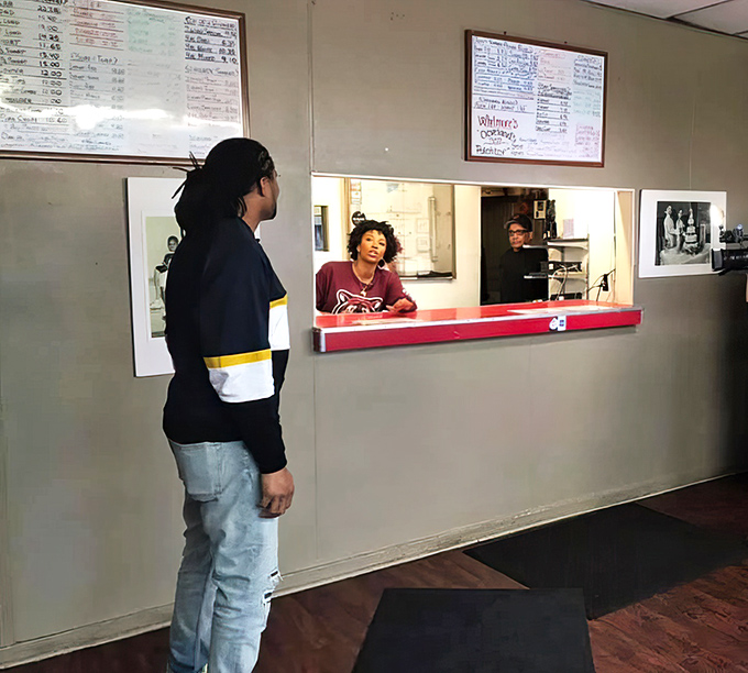 Simple white walls and practical seating let the real star shine &ndash; that incredible aroma wafting from the kitchen.