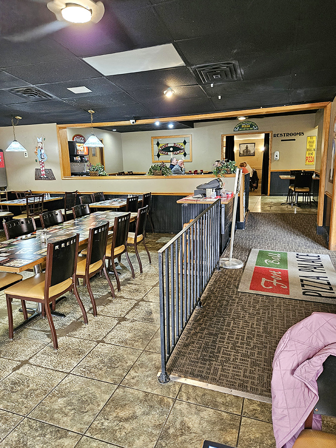 Classic diner vibes meet Italian comfort &ndash; where black ceilings and wooden chairs witness daily miracles in marinara.