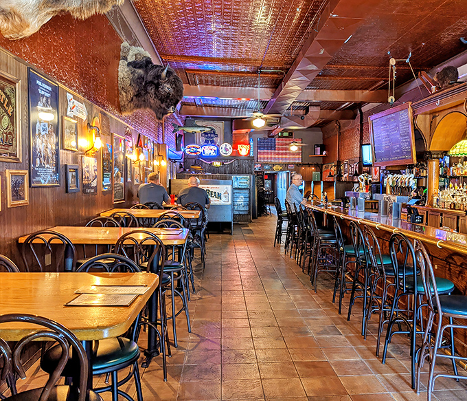 Step inside and you're transported to tavern nirvana&mdash;copper ceiling tiles gleam above while decades of Wisconsin memories line the walls.