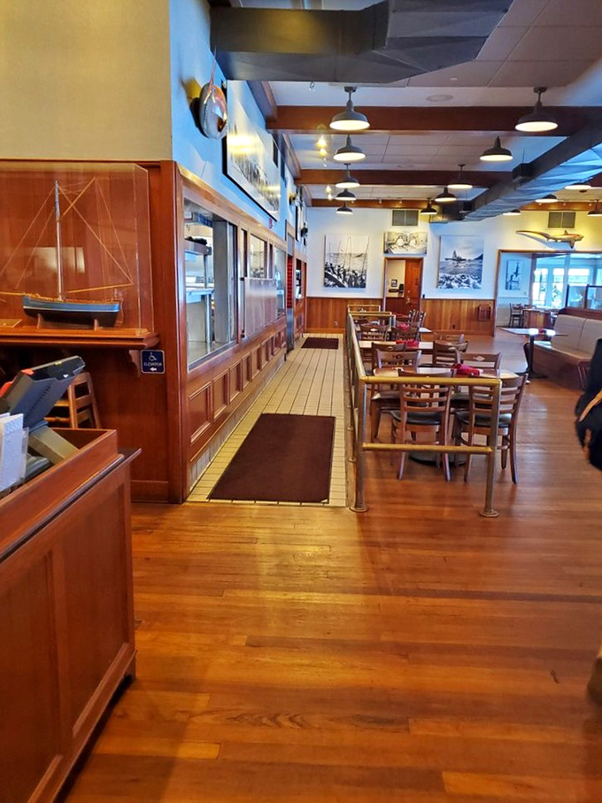 Step inside and breathe deep &ndash; that warm wood interior isn't trying to impress anyone, which is precisely why it does.