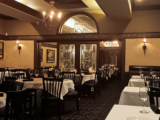 Step inside and time slows down &ndash; elegant chandeliers, arched doorways, and white tablecloths create an atmosphere where memories are made between bites.