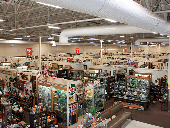 A bird's-eye view of memory lane. Each booth is its own little time machine waiting for you to step inside.