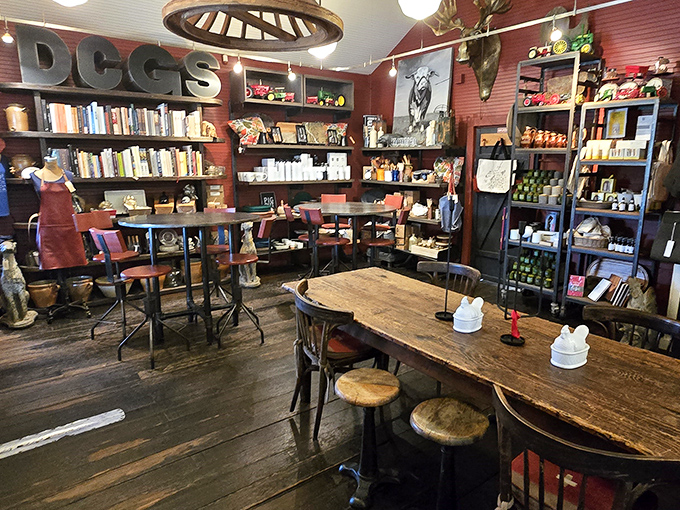 Inside, time stands wonderfully still with worn wooden floors, rustic tables, and the kind of authentic charm no designer could replicate if they tried.