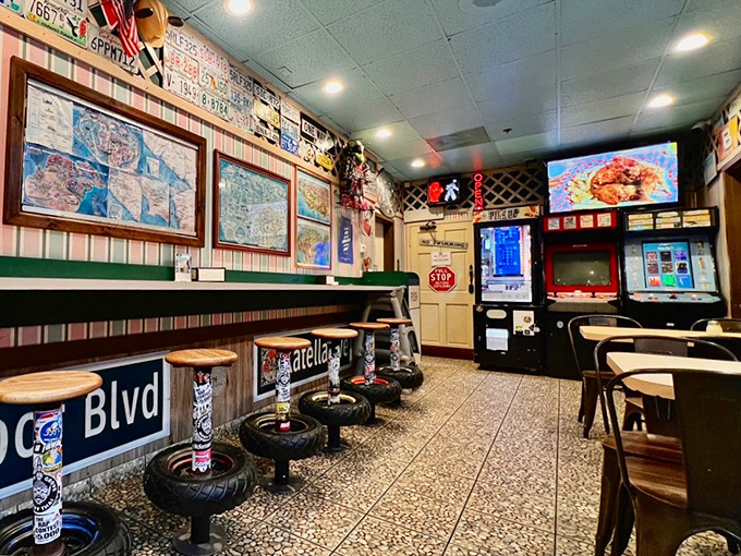 Step inside where comfort meets authenticity, and every seat promises a front-row pizza experience.