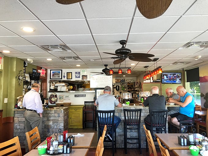 Counter culture at its finest&mdash;where regulars perch on stools, trading stories over coffee while ceiling fans lazily spin overhead. 