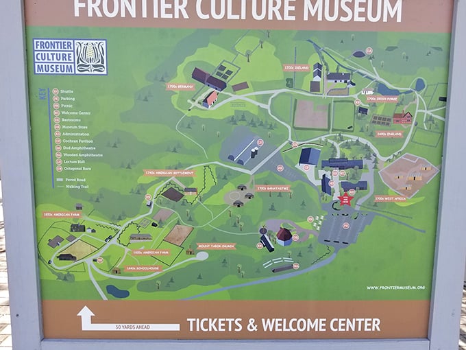 Your roadmap to time travel. This helpful guide shows just how extensive your historical journey will be&mdash;pack comfortable shoes!