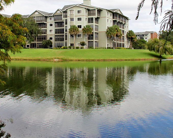 Waterfront living in Leesburg means waking up to mirror-like lake reflections instead of mirror-like condo prices.