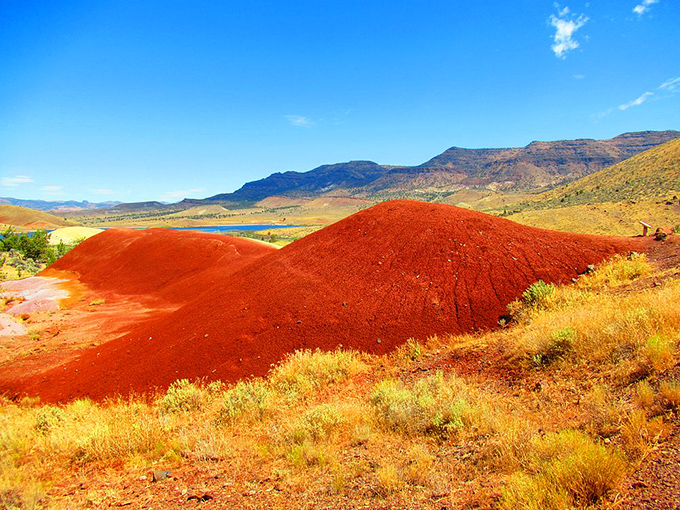 Mother Nature went wild with her paintbrush at the Painted Hills. Like someone spilled the world's largest jar of paprika across the landscape. 