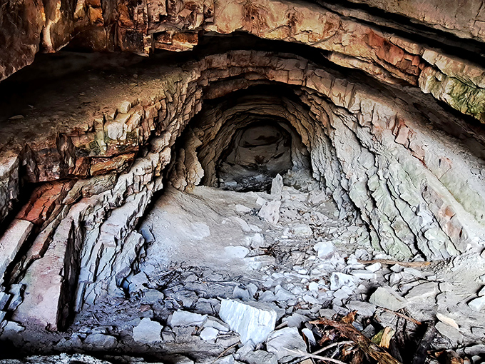 Nature's own subway system - this abandoned railroad tunnel offers underground adventures without the crowds.