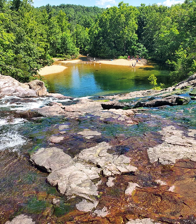 The swimming hole that launched a thousand childhood memories. Crystal clear waters invite you to dip your toes or dive right in.