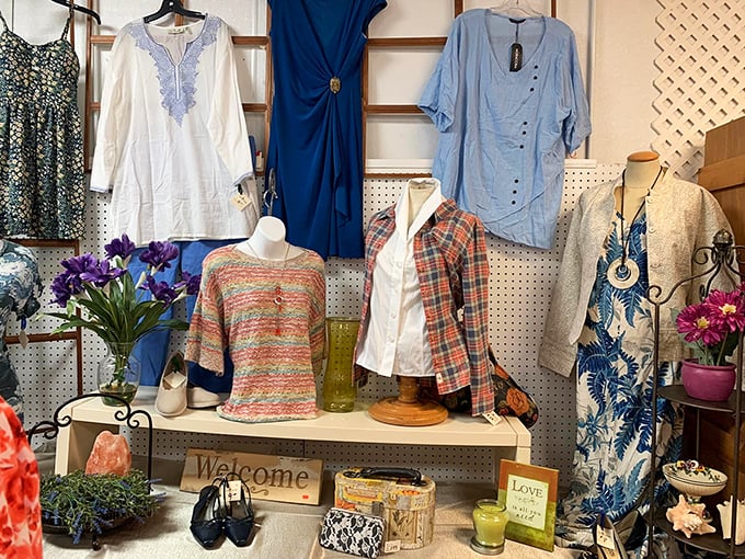 Fashion democracy in action &ndash; from bohemian tunics to elegant evening wear, these racks don't discriminate between champagne tastes and root beer budgets.