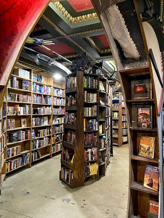 Step through this book tunnel and you've officially entered Narnia for bibliophiles. C.S. Lewis would approve of this wardrobe alternative.