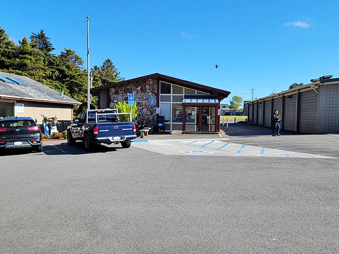 This unassuming building might not look Instagram-worthy, but in small coastal towns, it's often these modest structures that house the most authentic local experiences.