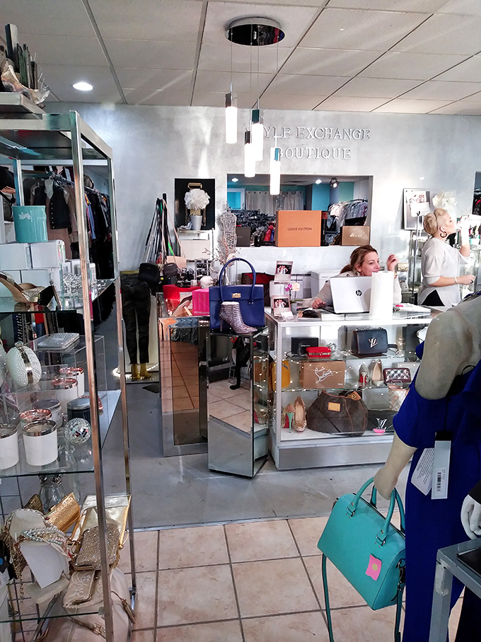 The treasure hunt begins at the counter, where Louis Vuitton and Chanel find new homes without requiring a second mortgage.