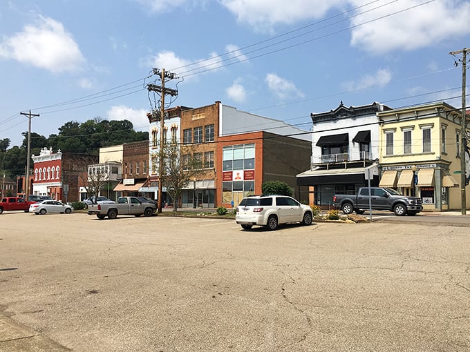 Downtown Pomeroy's colorful historic buildings stand shoulder to shoulder like old friends who've weathered a century of stories together.