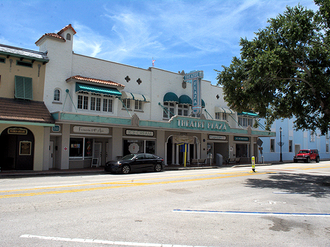 The historic Theatre Plaza stands as Vero's cultural anchor, its Mediterranean Revival architecture whispering tales of Old Florida glamour.
