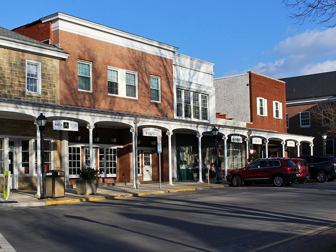 The covered walkways of downtown Ligonier aren't just charming&mdash;they're practical umbrellas for window shoppers caught in those surprise mountain showers.