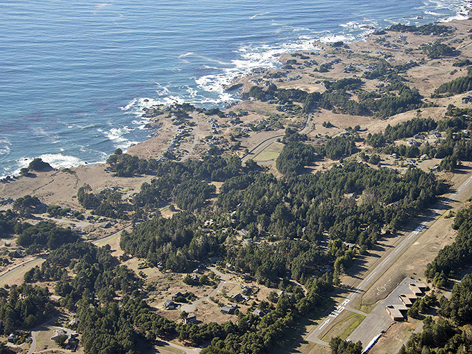 Nature's masterclass in community planning. From above, Sea Ranch reveals its genius&mdash;homes that complement rather than compete with the landscape.