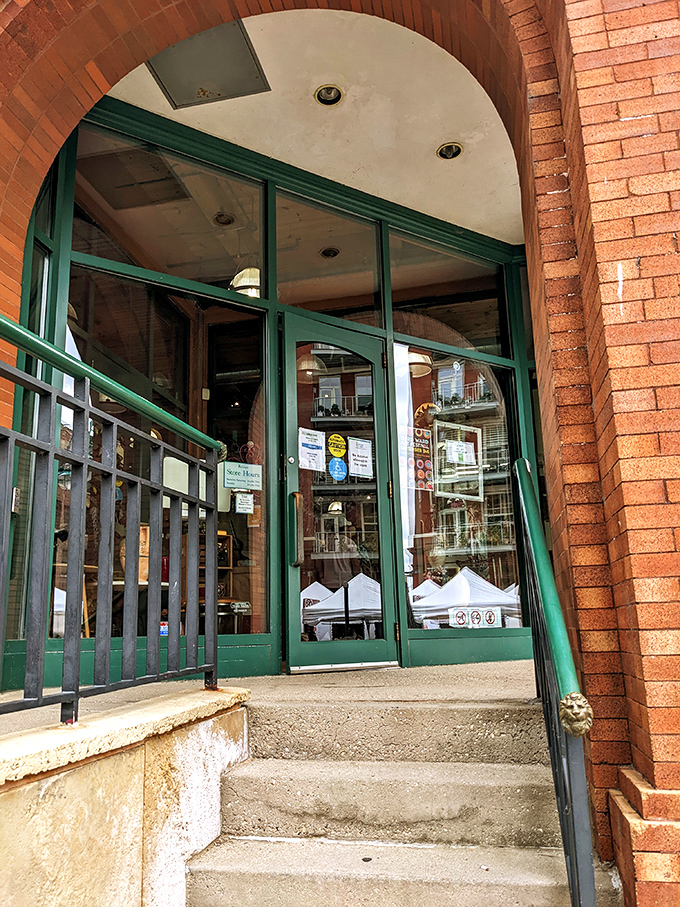 Step through this arched entrance and prepare for a thrifting adventure that feels more boutique than bargain bin.