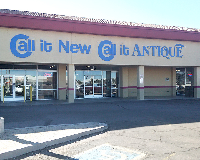 Like a retail mullet &ndash; business in the front, party inside &ndash; this Mesa landmark's simple exterior belies the wonderland of vintage finds within.