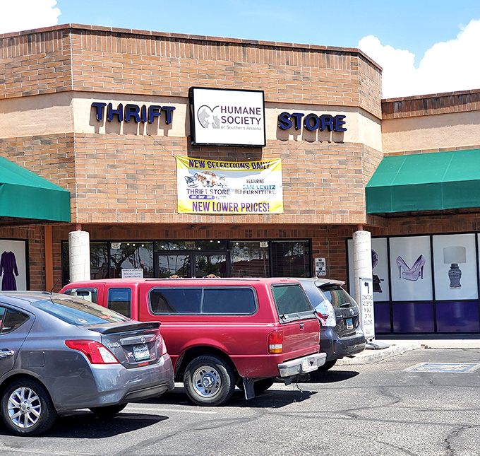 Bargain hunters, take note! That banner promising "NEW LOWER PRICES" isn't just marketing&mdash;it's practically a public service announcement.