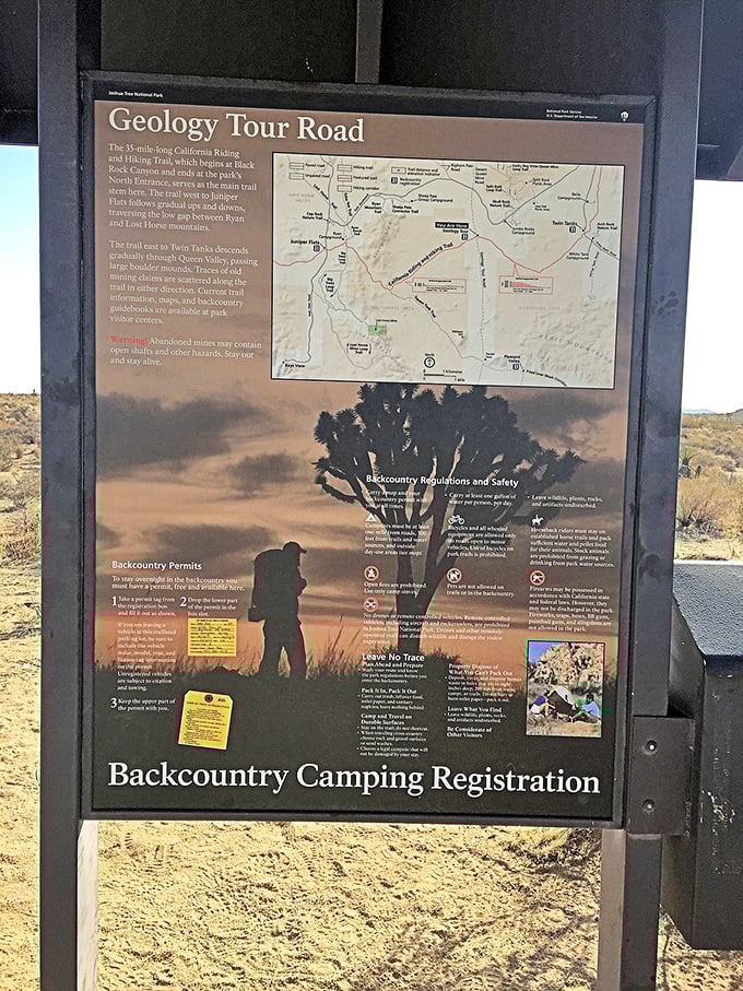 The roadmap to another world. This information board might as well say "Abandon all cell service, ye who enter here" &ndash; your GPS won't help you now!