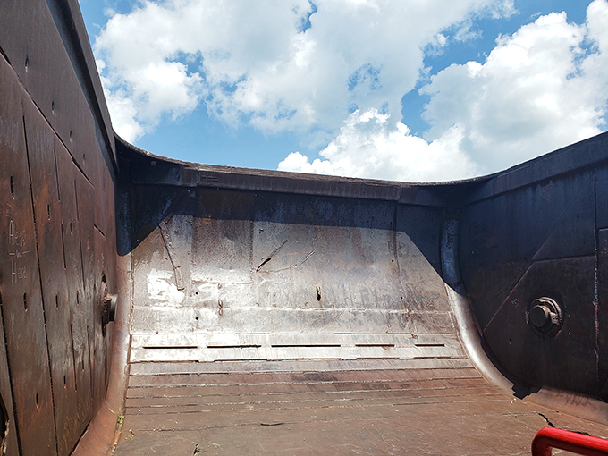Peering inside the bucket reveals a cathedral of steel. Standing here, you can almost hear the echoes of Ohio's industrial past.