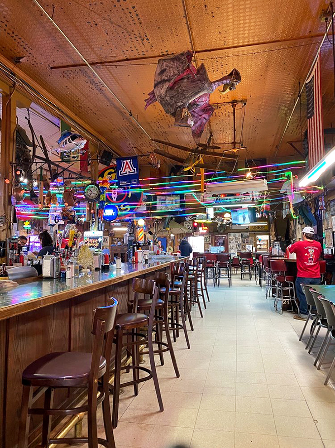 Step inside and your senses go into overdrive &ndash; a wonderland of memorabilia where every inch tells a story and something dangles from the ceiling.