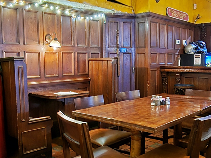 Wooden booths worn smooth by decades of satisfied diners. This isn't manufactured vintage charm&mdash;it's the real deal, earned one meal at a time.
