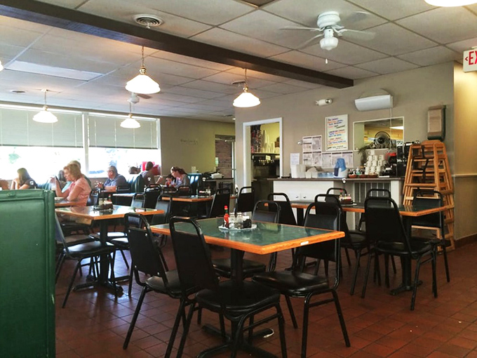 Inside Katie's Kitchen, time slows down as ceiling fans lazily spin above tables where strangers become friends over plates of homestyle goodness.