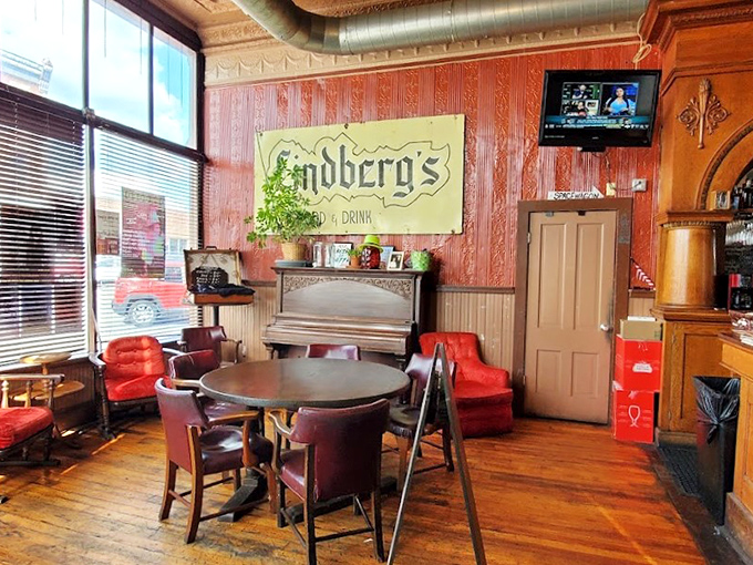 Step inside where wood paneling and cozy lighting create the perfect backdrop for culinary magic to unfold.