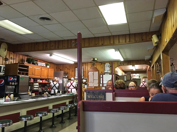 Step inside and time slows down. The wood-paneled interior isn't retro by design&mdash;it's authentic by persistence, a place where booths tell stories.