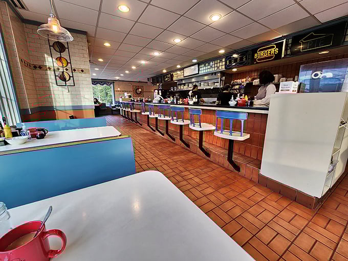 Where breakfast dreams come true! The counter seating offers front-row tickets to the short-order symphony that's been playing daily for decades.