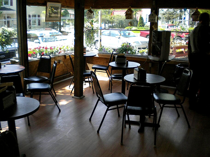 Inside, simplicity reigns supreme with wooden tables and natural light creating the perfect backdrop for the star attraction&mdash;the food that's about to change your day.