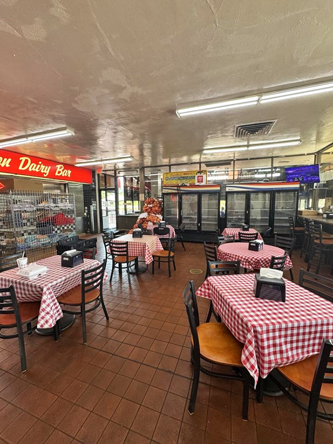 Classic red-checkered tablecloths and no-frills seating tell you immediately: this isn't about ambiance&mdash;it's about the serious business of exceptional comfort food.