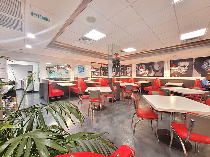 The classic red vinyl booths and retro decor aren't trying to be hip&mdash;they're authentically old-school, like finding your favorite childhood record in perfect condition.