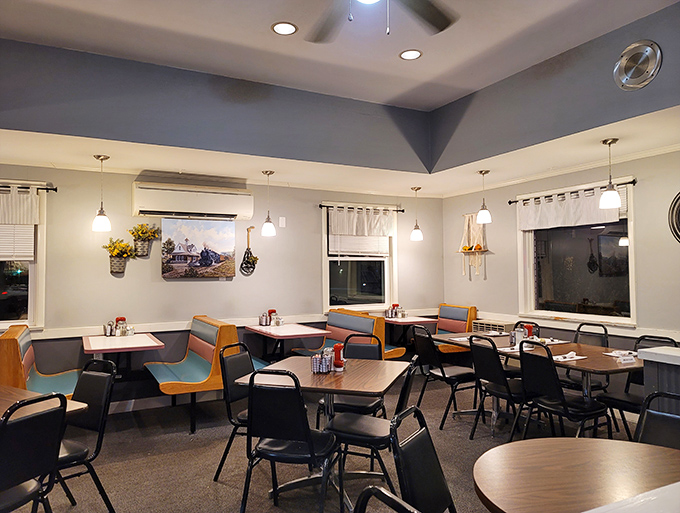 Step inside to discover cozy comfort where railroad nostalgia meets modern breakfast perfection.